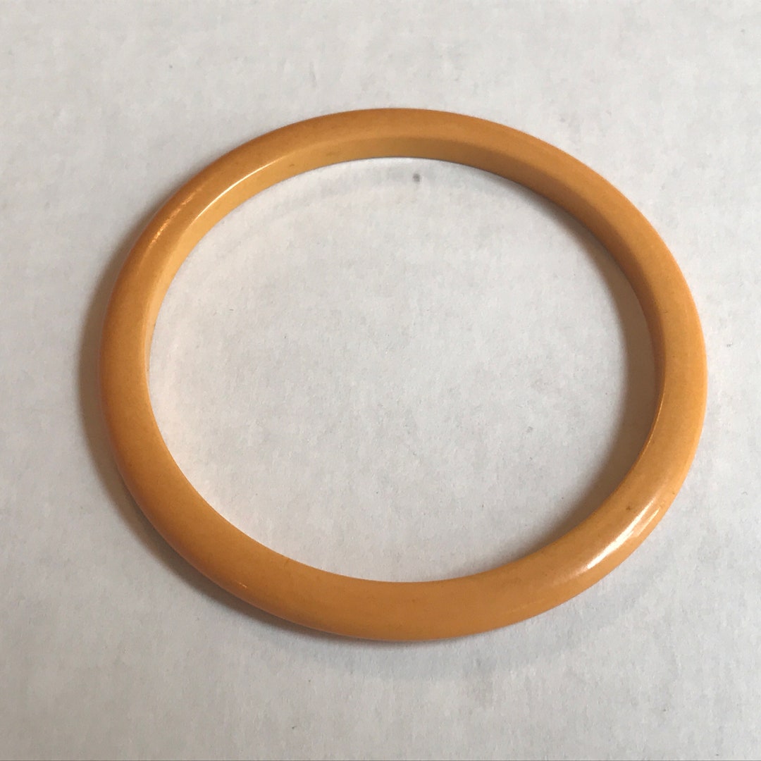 Vintage Yellow Bakelite Bangle Bracelet Spacer - Etsy