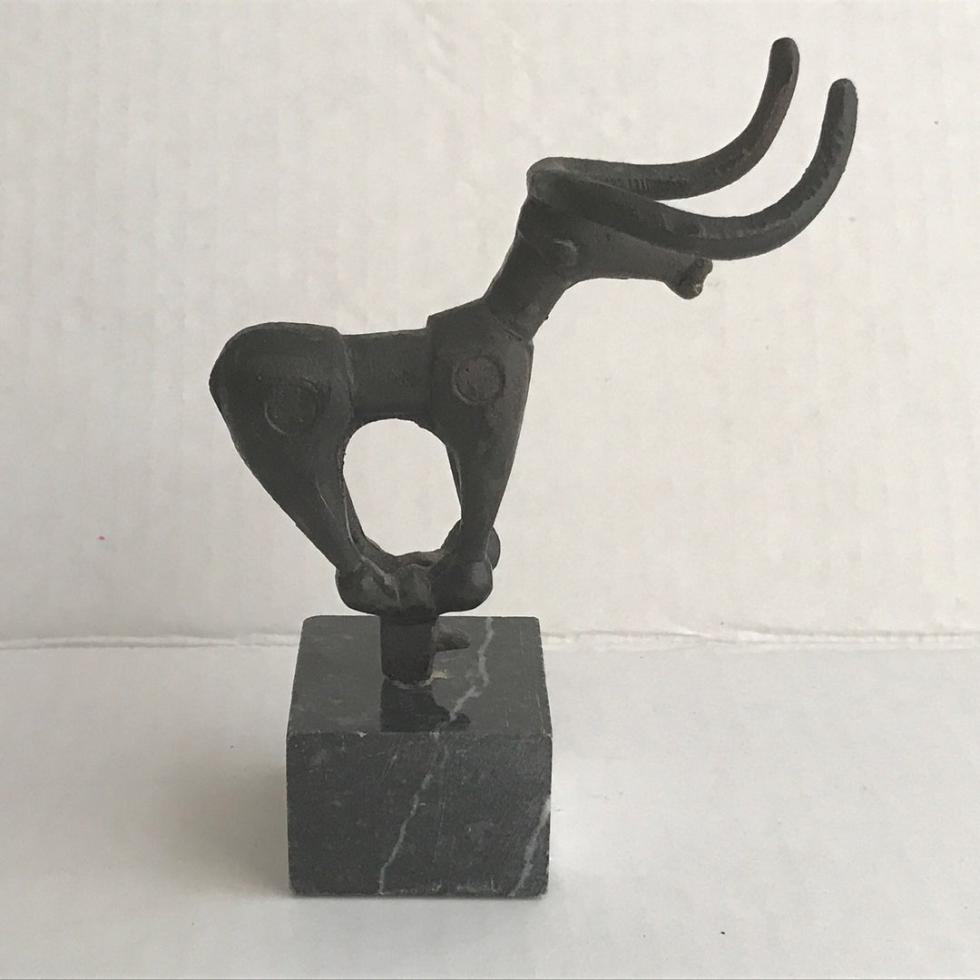 Vintage Bull Statuette Bronze Early Bronze Riverdale Gargoyle King G&G ...