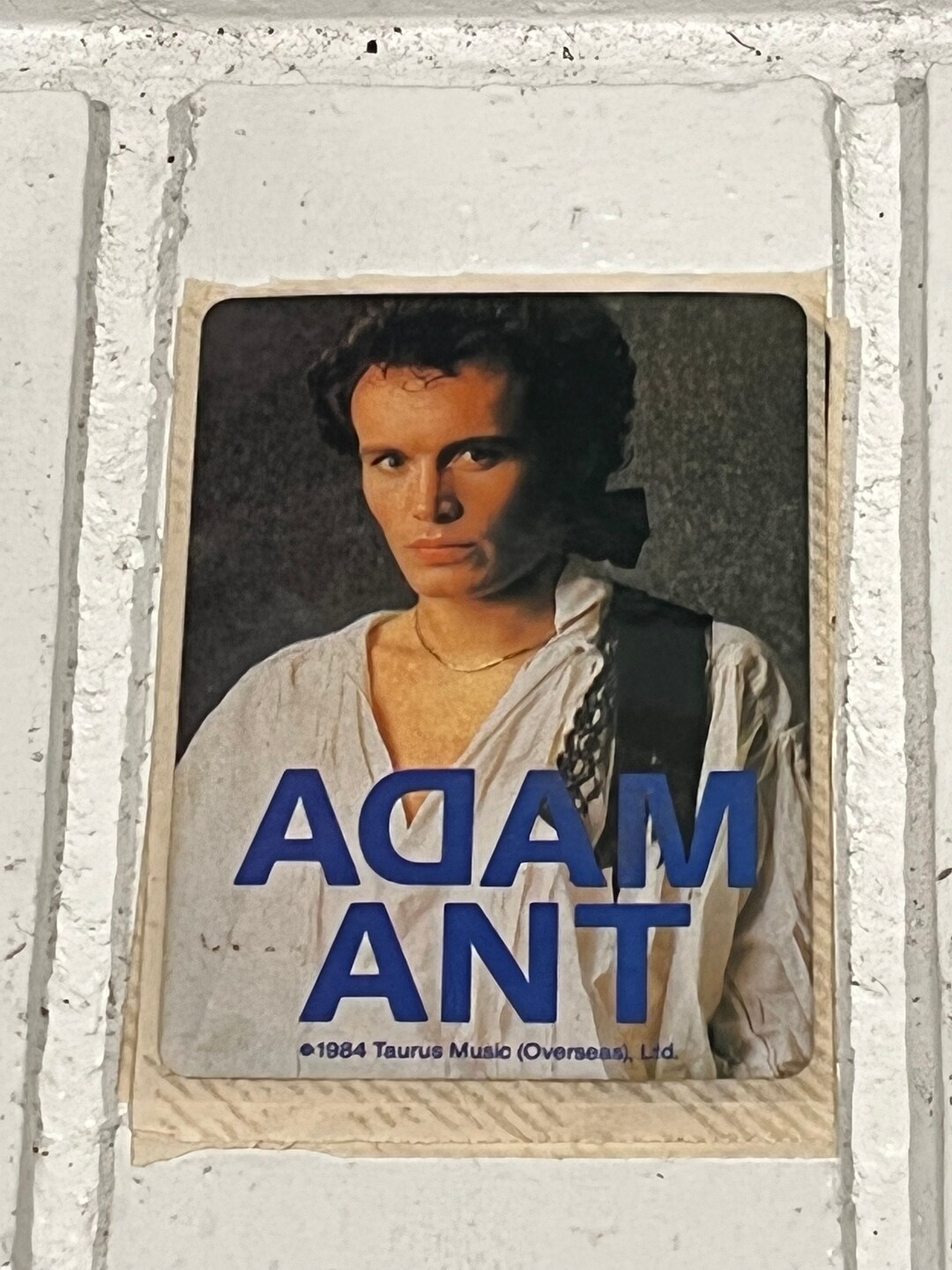 Vintage 1984 Adam Ant Rare Rock Sticker Vending Machine Winterland ...
