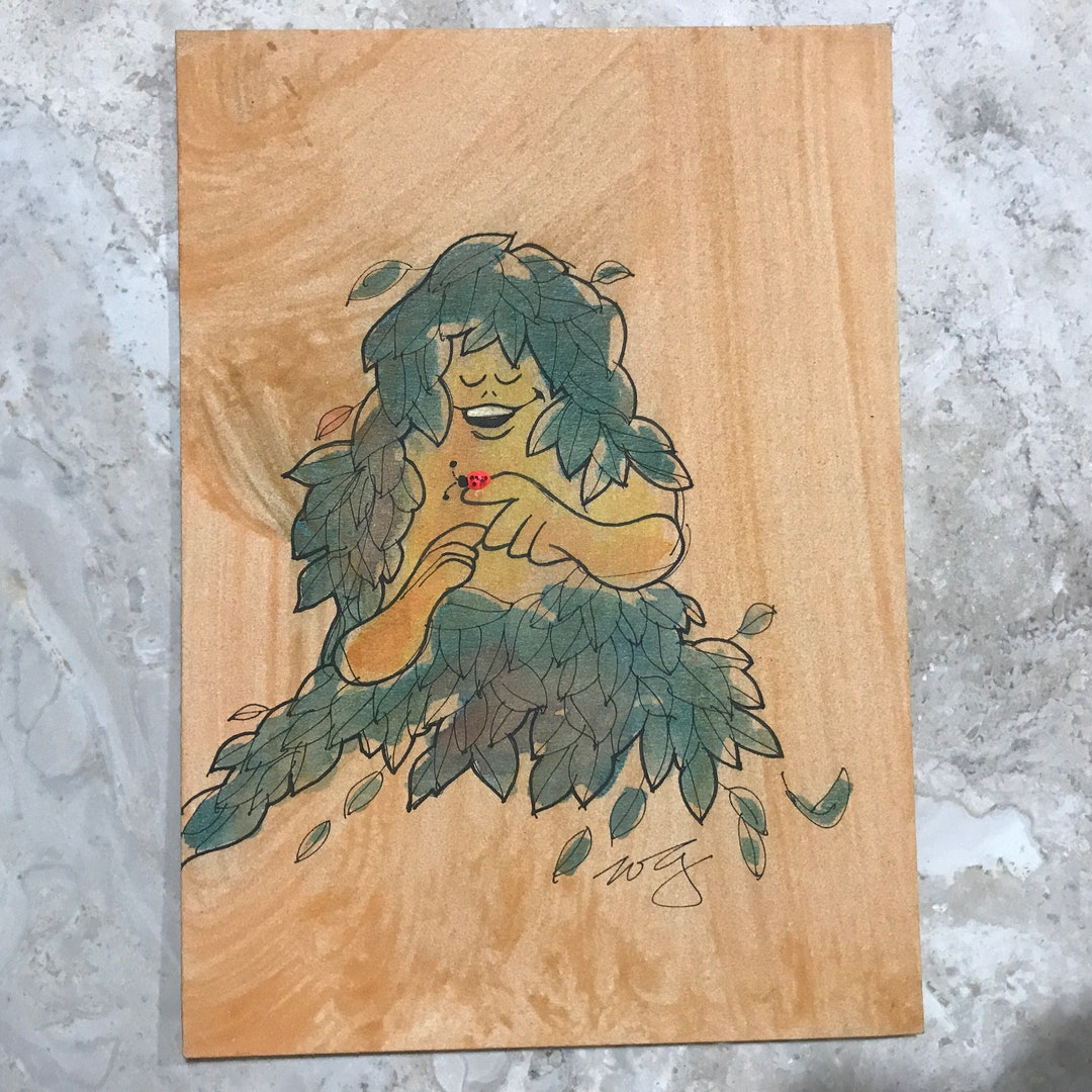 Vintage Original Art by Willis Henry Goldsmith Cave Woman "eve" Lady ...