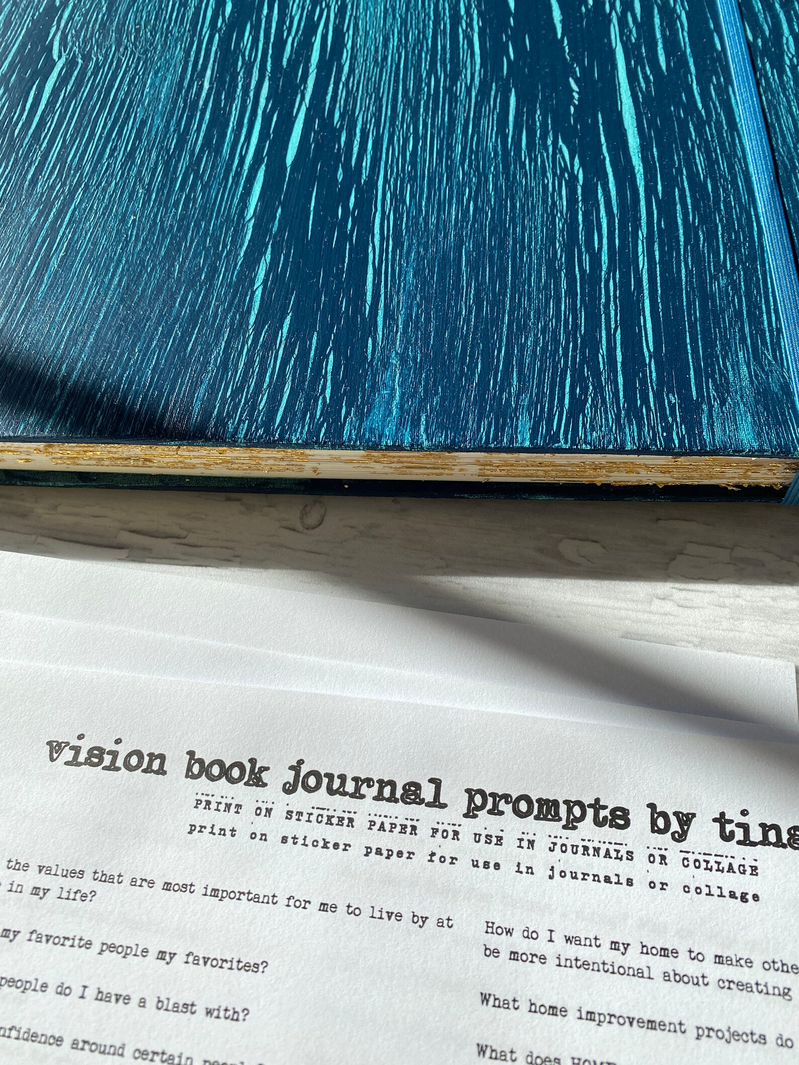 Vision Book Journal Prompts Printable - Etsy
