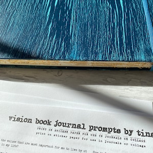 Vision Book Journal Prompts Printable - Etsy