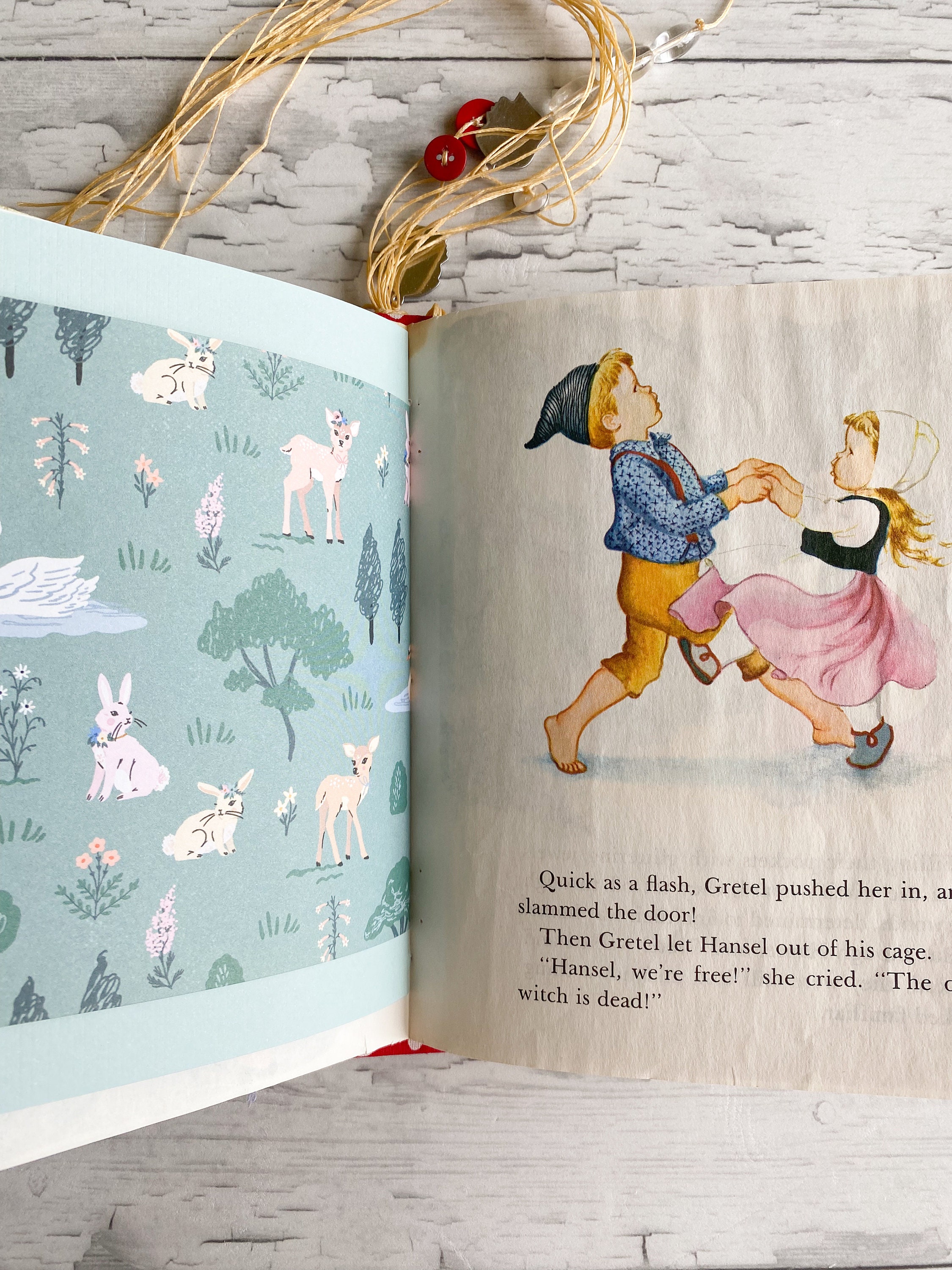 Hansel and Gretel Little Golden Book Junk Journal - Etsy