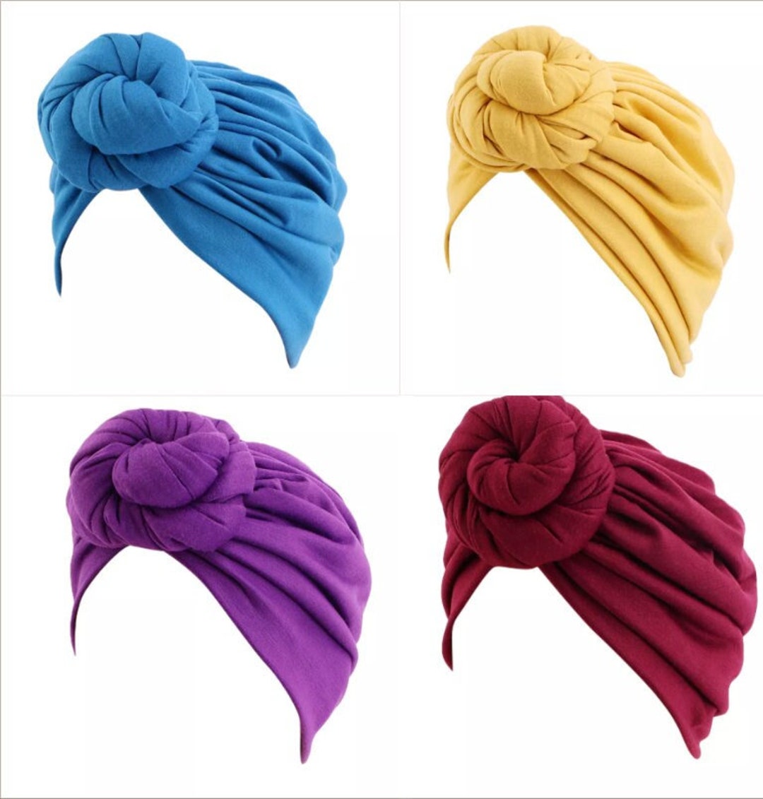 Soft PRE-TIED TURBAN Jersey headwrapbeanie Chemo Gift - Etsy