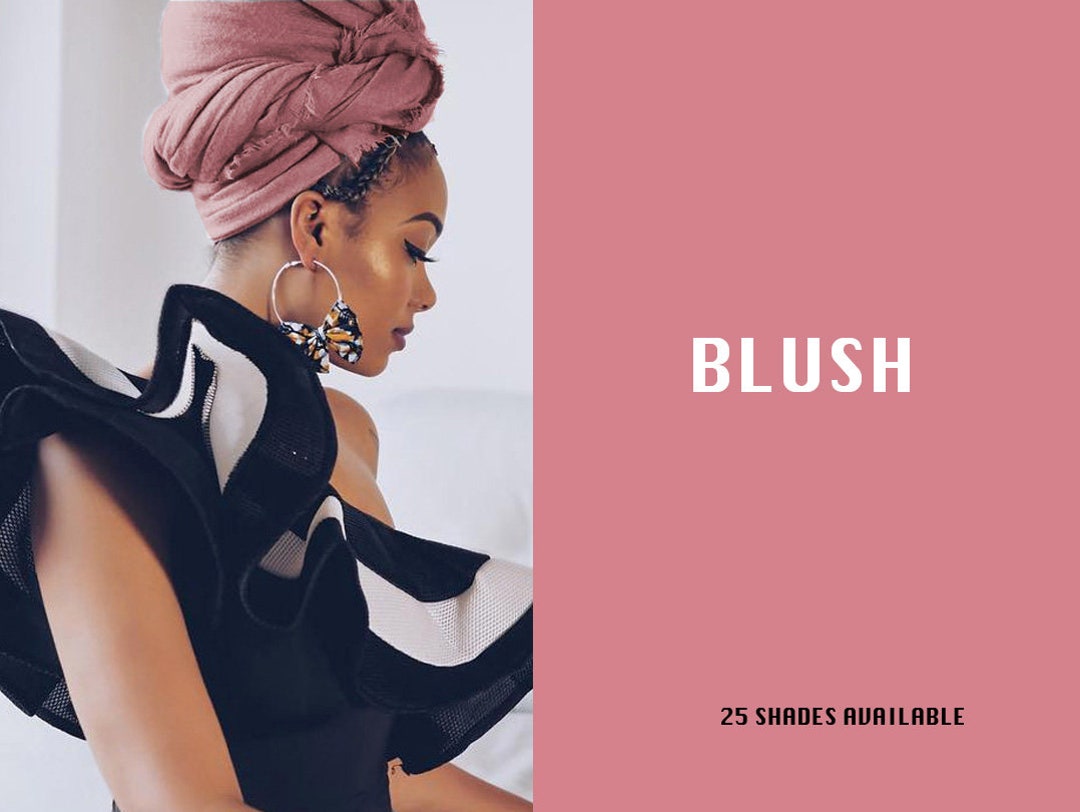 SUMMER BLUSH PINK Frayed/mauve Headwrapbohoturban Head Wrap - Etsy