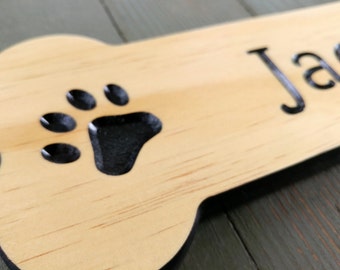 Custom Dog Bone Sign Wood Dog Bone Personalized Dog Bone | Etsy
