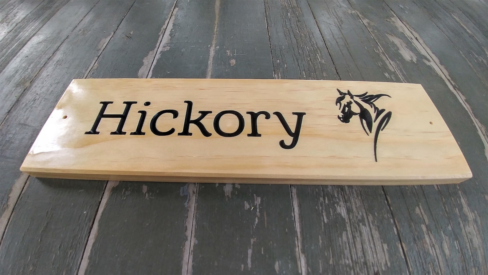Custom Horse Name Plate Stall Barn Personalized Wood Sign Stable Ranch ...