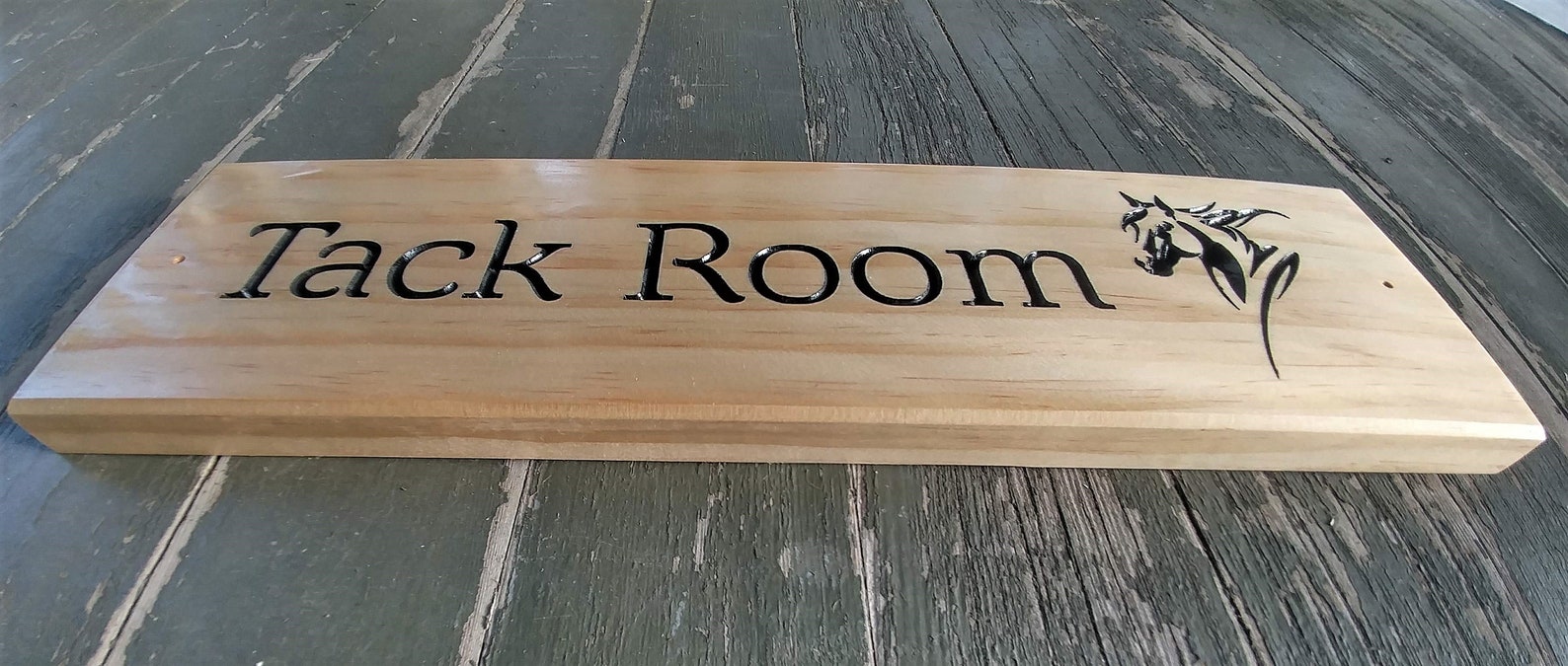 Horse Tack Room Barn Sign Wood Horse Sign Tack Sign for - Etsy