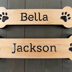 Custom Dog Bone Sign, Wood Dog Bone, Personalized Dog Bone Sign, Kennel ...