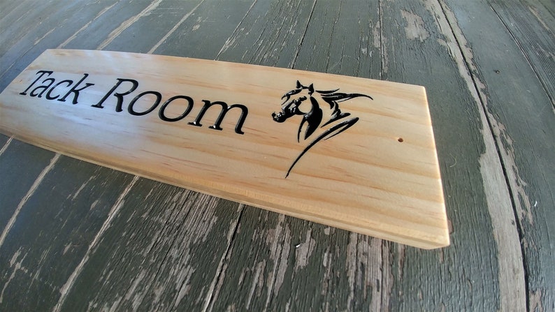 Horse Tack Room Barn Sign Wood Horse Sign Tack Sign for - Etsy