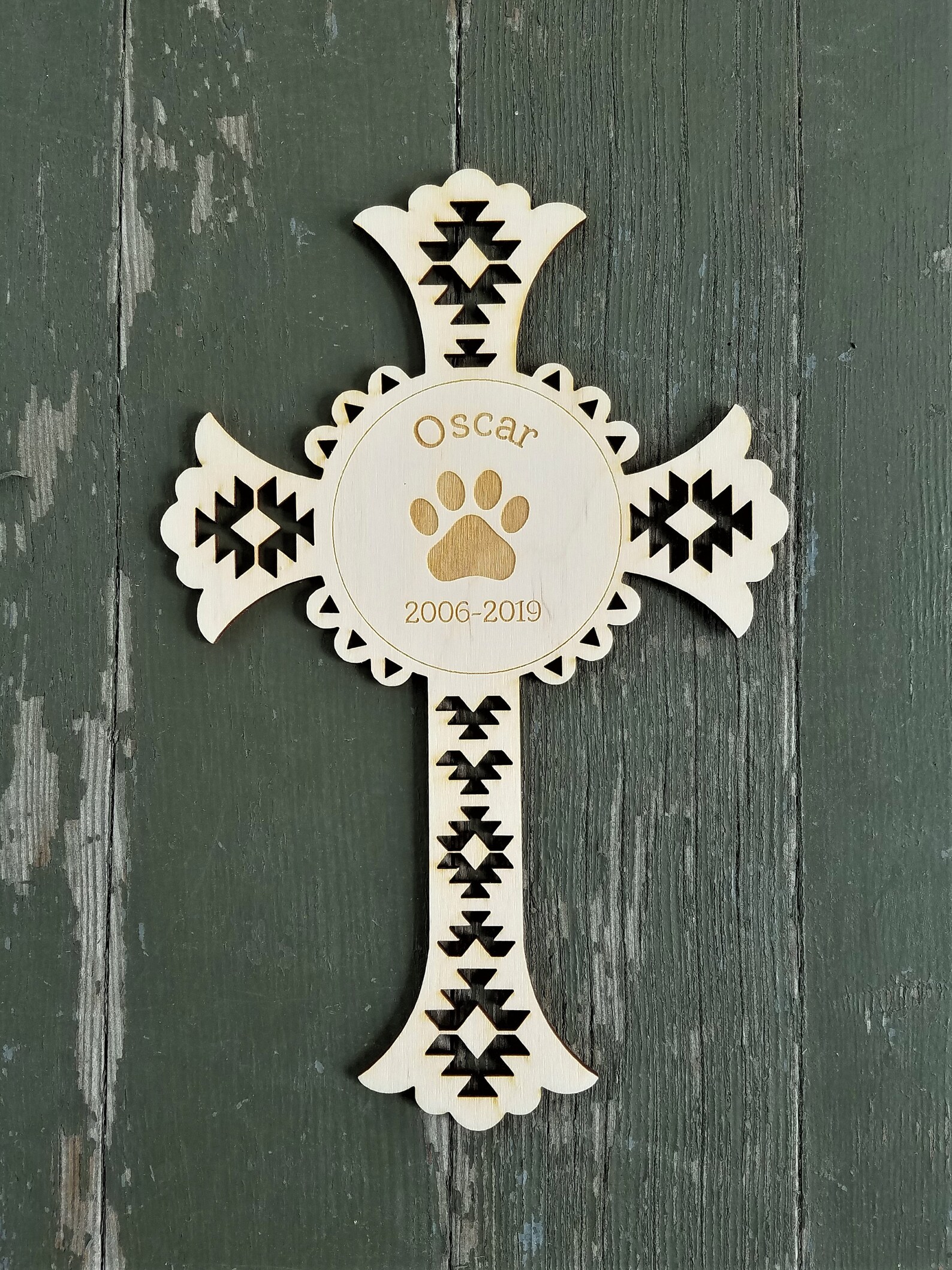 Personalized Dog Memorial Cross Custom Dog Name Memorial Pet - Etsy