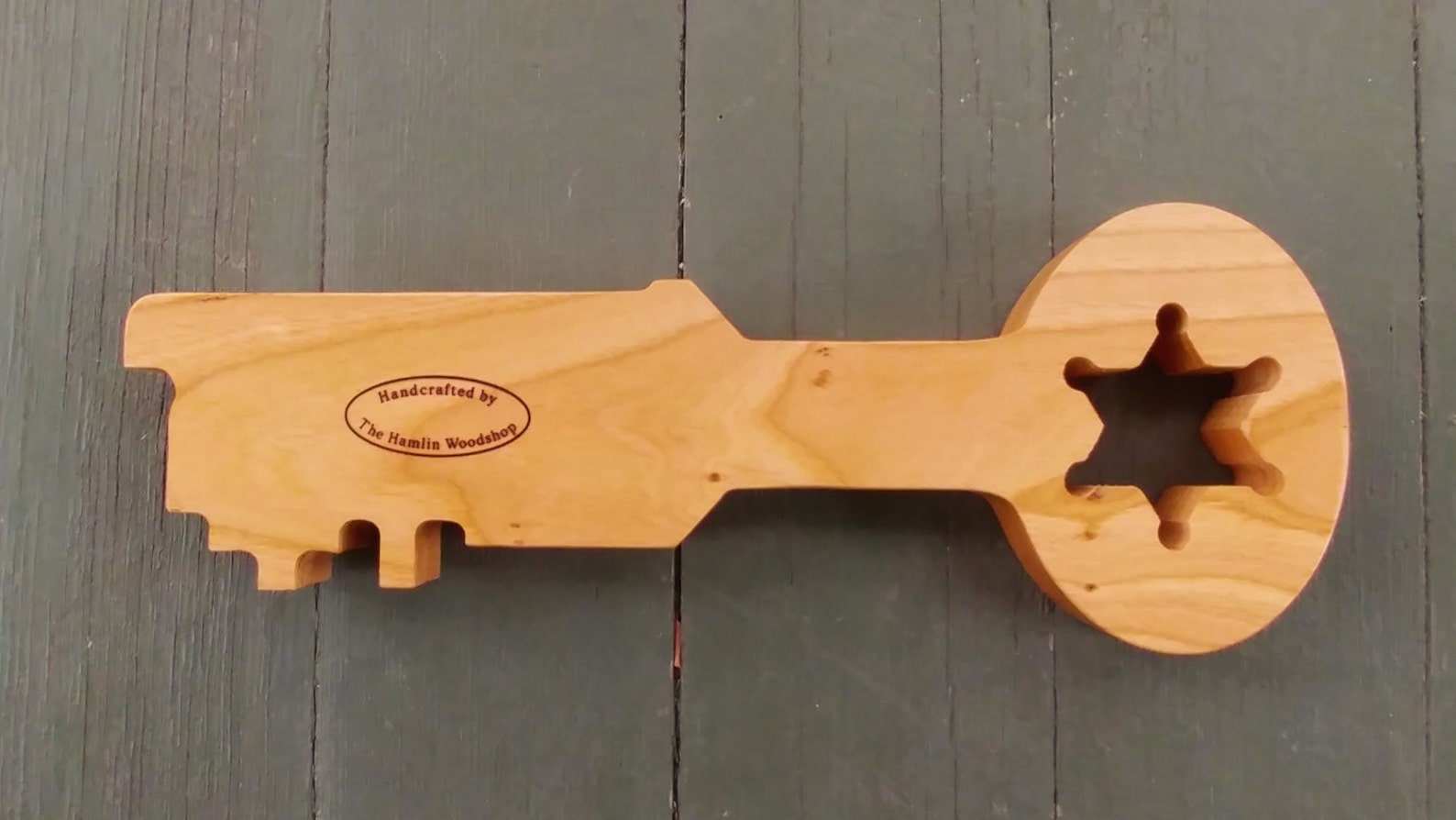 Business Card Holder Carved Wood Jail Key Corrections | Etsy