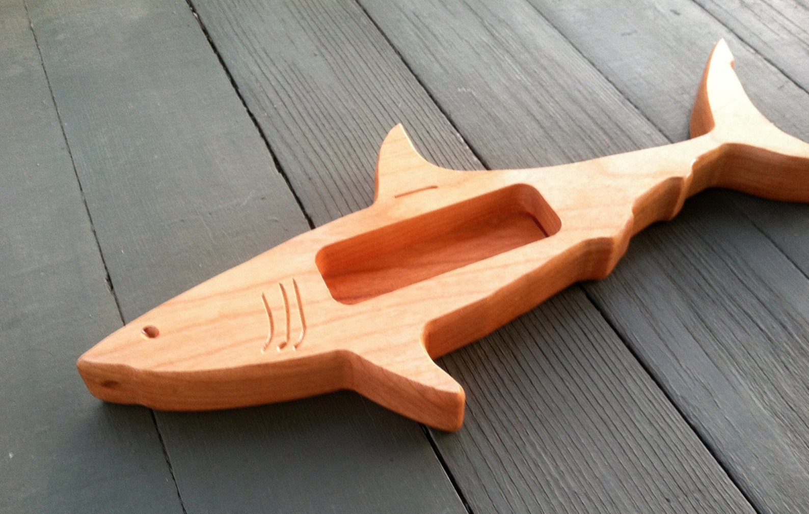 Business Card Holder Carved Wood Shark Shark Card Holder - Etsy