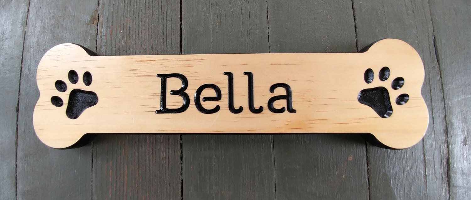 Custom Dog Bone Sign Wood Dog Bone Personalized Dog Bone | Etsy