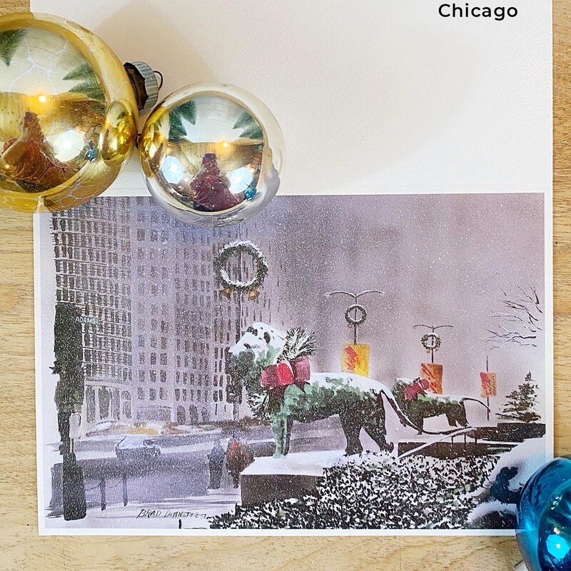 Chicago Card - Etsy