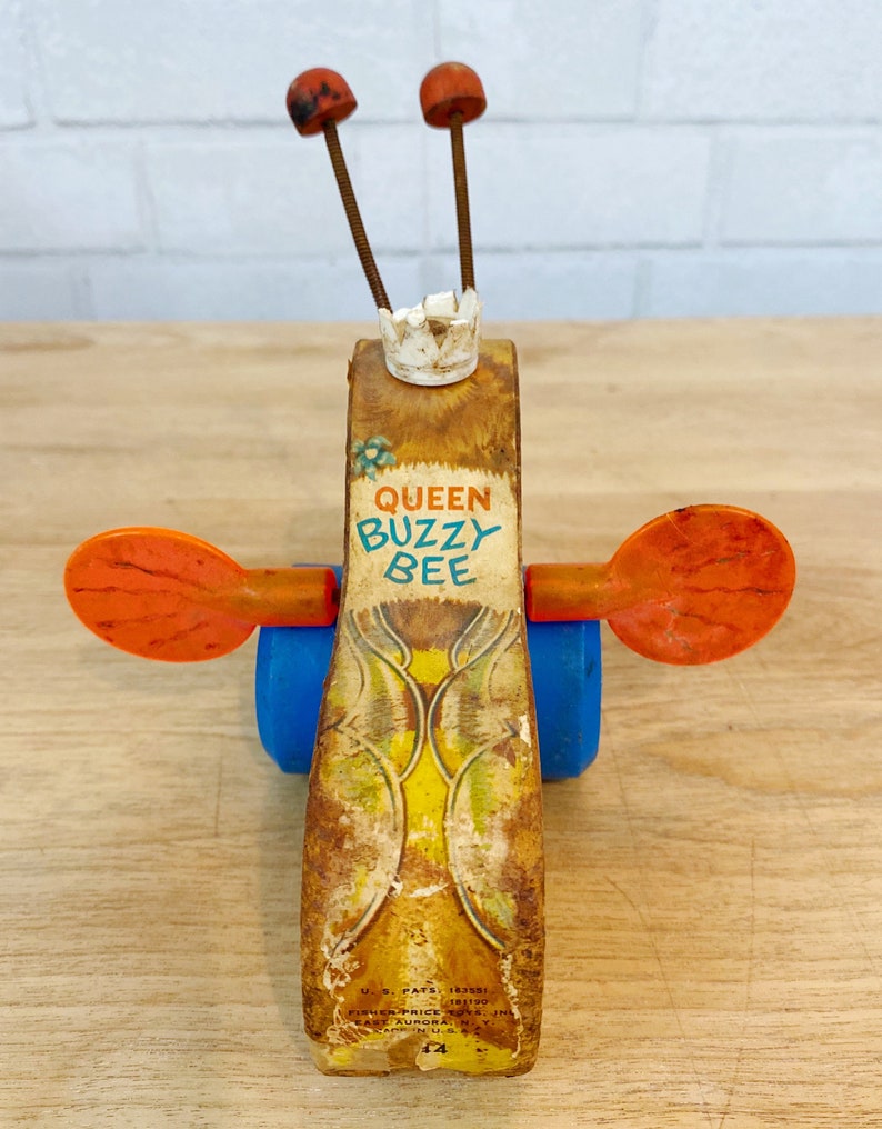 Vintage Fisher Price Queen Buzzy Bee 444 - Etsy