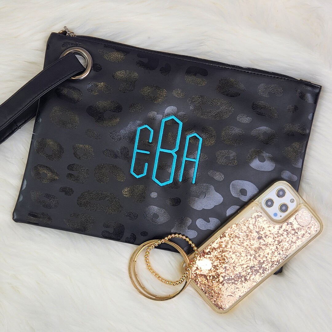 DANI Onyx Black Clutch, Everyday Clutch, Vegan Handbag, Luxury Bags, Personalized Tote ...