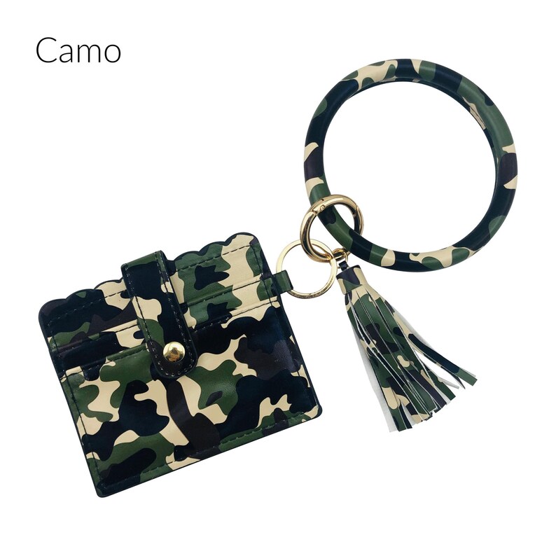 FREE SHIPPING ID Wallet Key Ring Bangle Boutique Style - Etsy