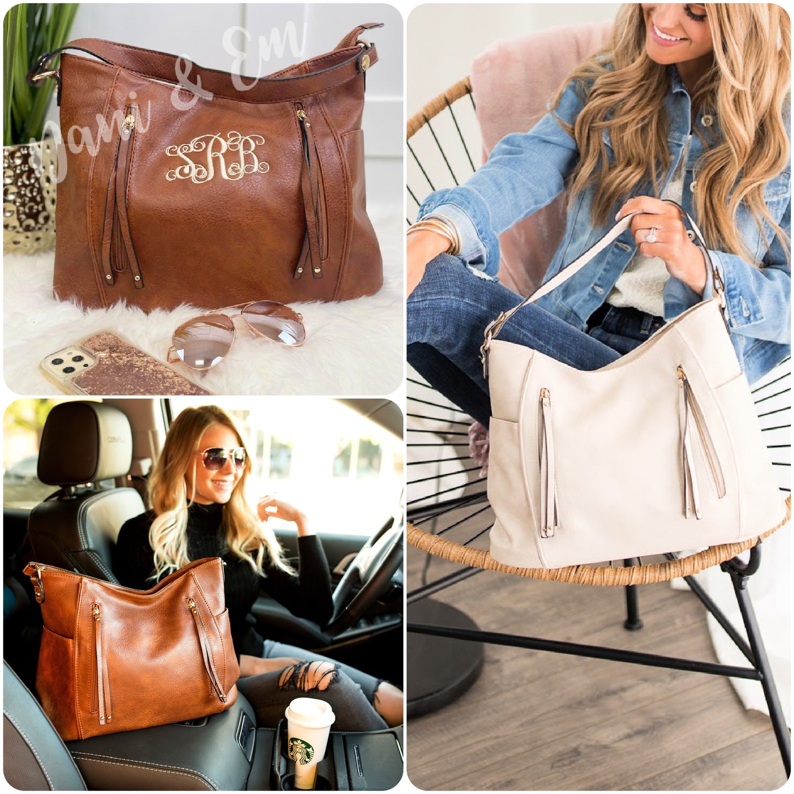 TATUM Handbag, Vegan Leather, Trendy Handbag, Boutique Bag Purse ...