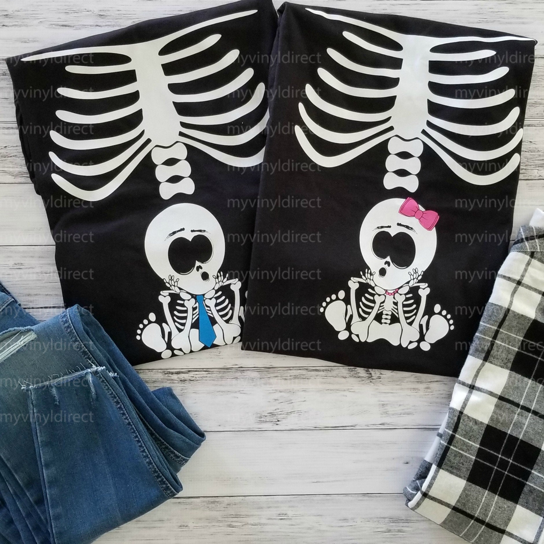 DIY Mama Skeleton & Baby Boy/girl SCREEN PRINT Transfer | Screenprint ...