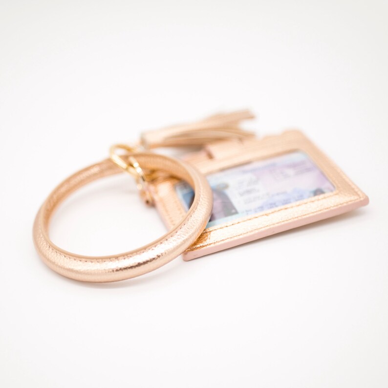 FREE SHIPPING ID Wallet Key Ring Bangle Boutique Style - Etsy