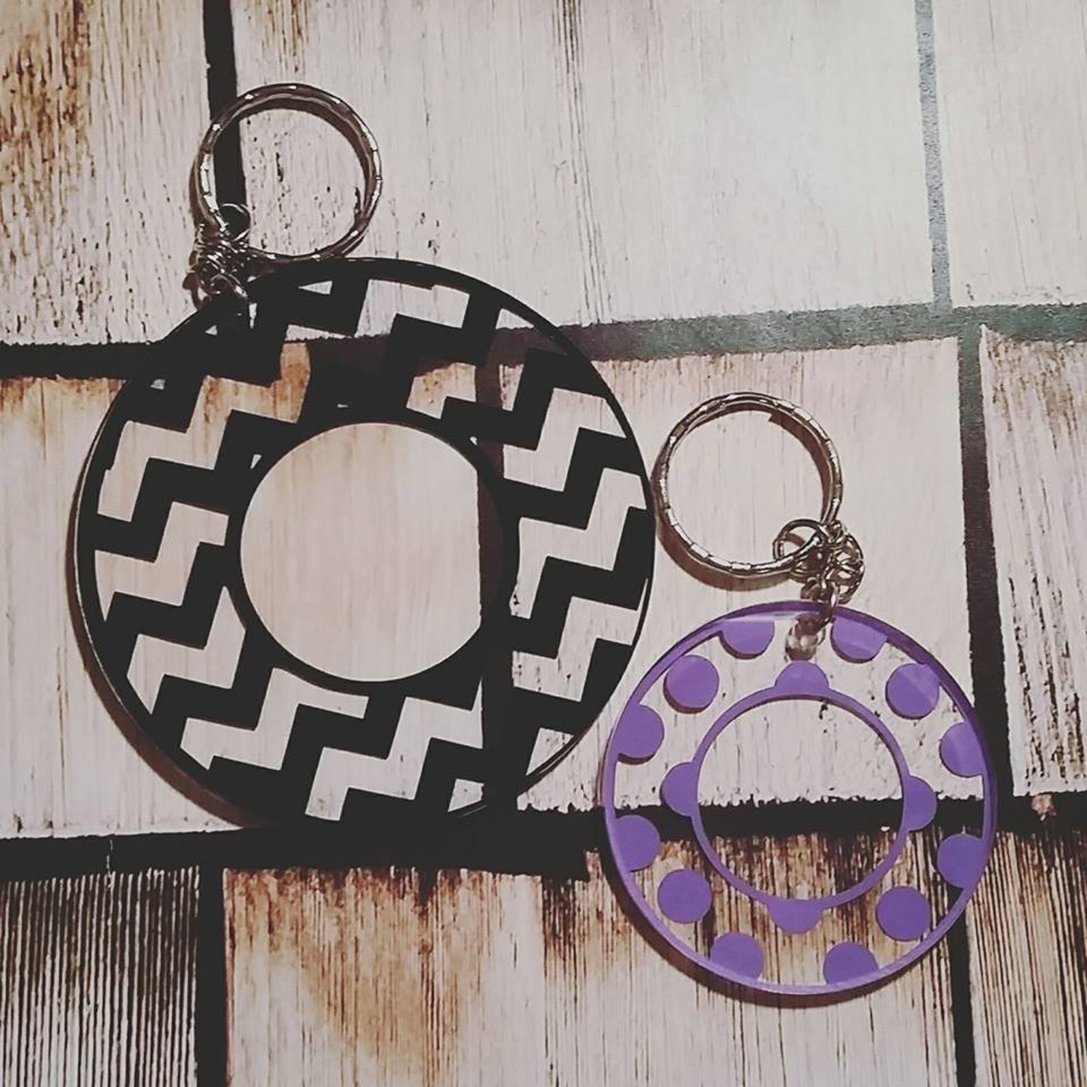 Clear Acrylic Key Chain Blanks SET OF 5 or 10 Acrylics for - Etsy