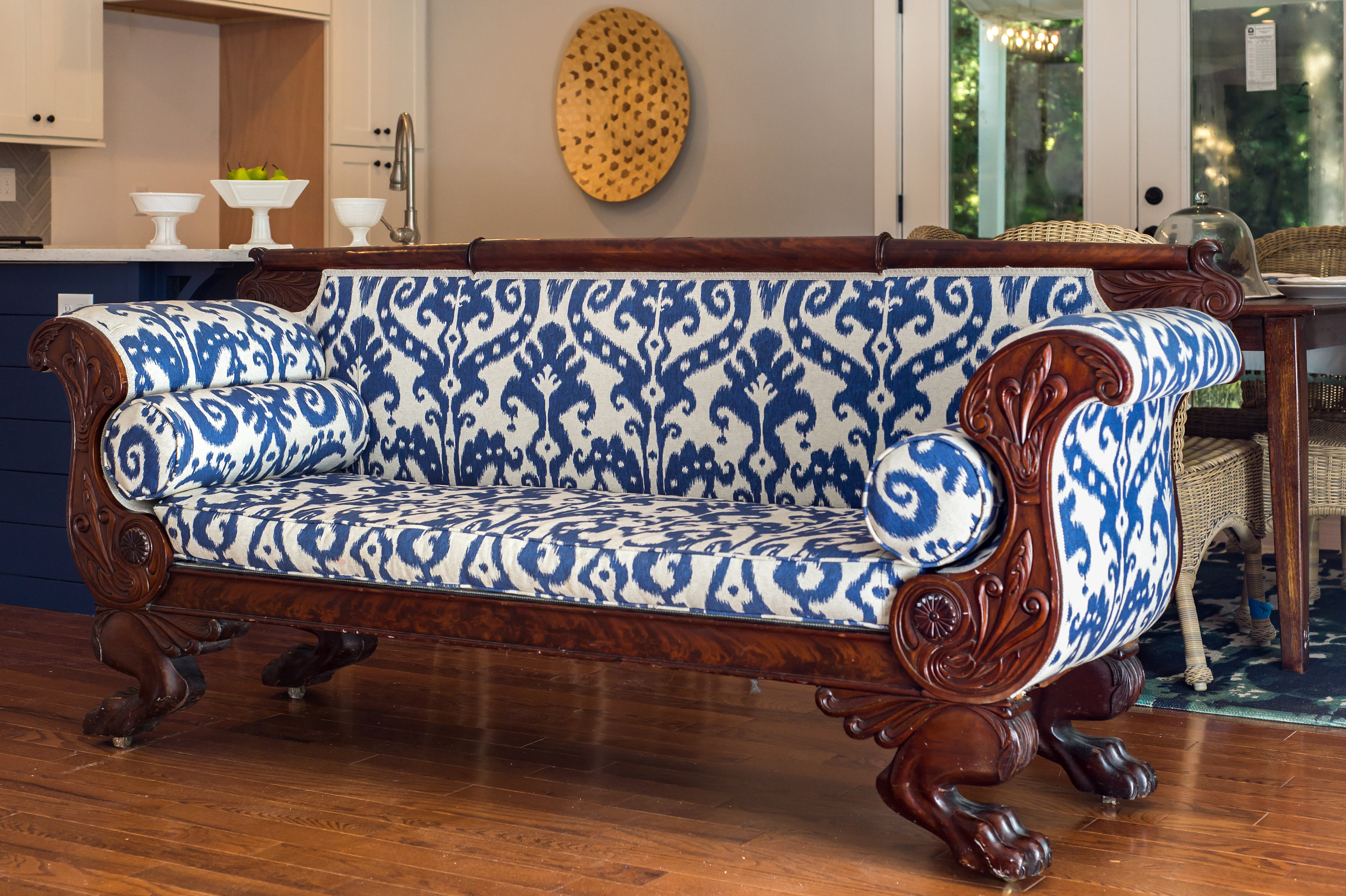 Ca. 1825 Carved Mahogany Empire Sofa Etsy