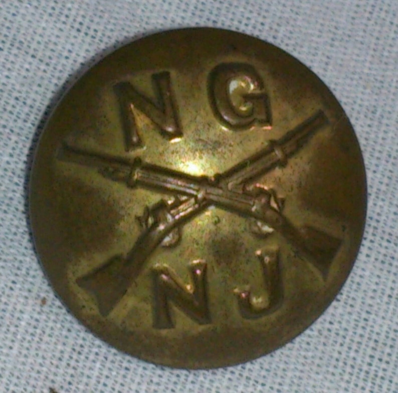 6 Scovill MF'G Co. Post Civil War New Jersey National Guard Military ...