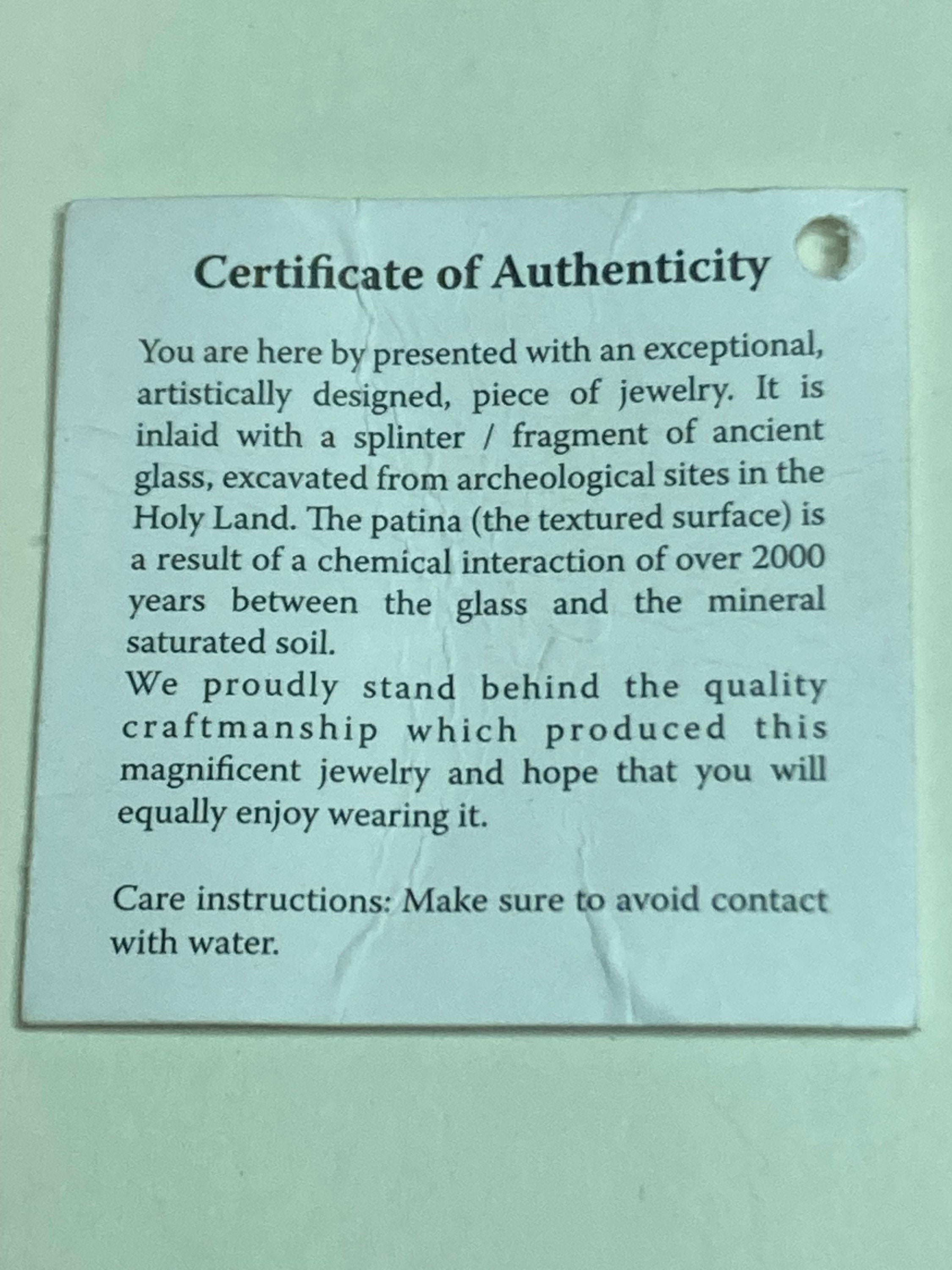 Noa Zuman Ancient Glass and Sterling Designer Ring - Etsy