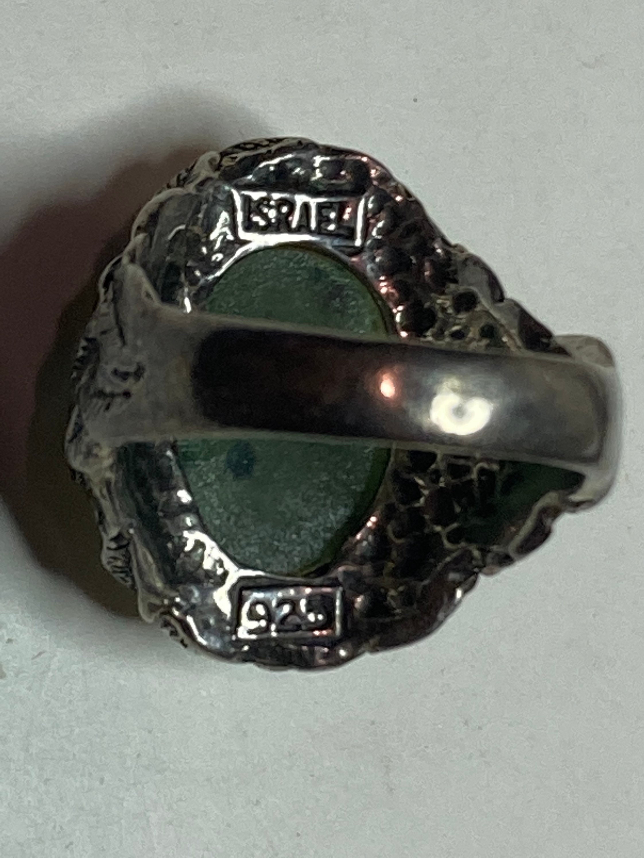 Noa Zuman Ancient Glass and Sterling Designer Ring - Etsy