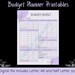 Easy Budget Planner, Printable, Budget by Paycheck, US Letter, Half ...