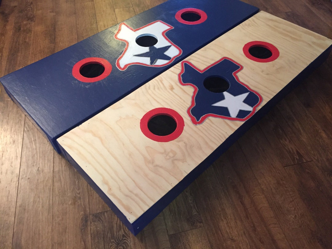 Custom Hand-painted Texas Themed Washers Board Game - Etsy
