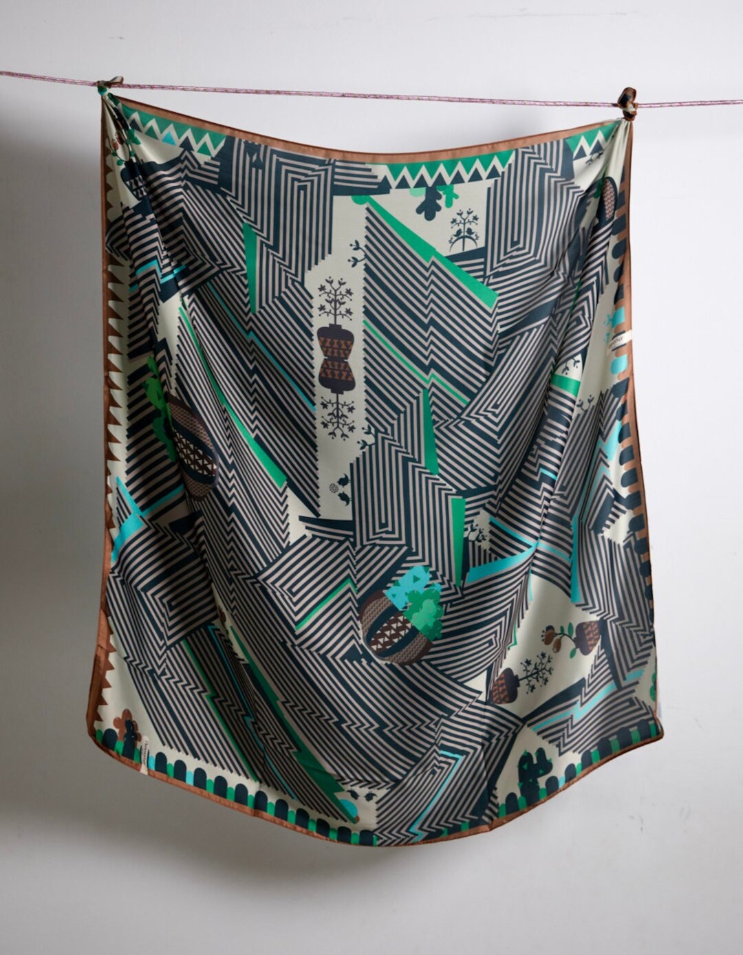 Maxico Pixel Scarf, Graphic Pattern , Strippy Print, Gift Idea , Unisex ...