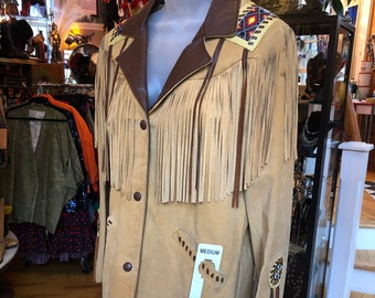 Fringe Leather Jacket - Etsy