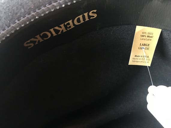 Vintage Southwest Black Wool Cowboy Hat “Sidekicks” - Gem