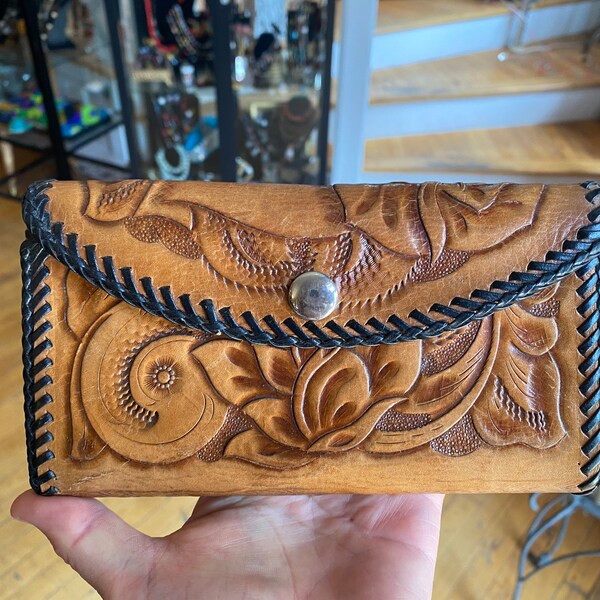 Hand Tooled Wallet - Etsy