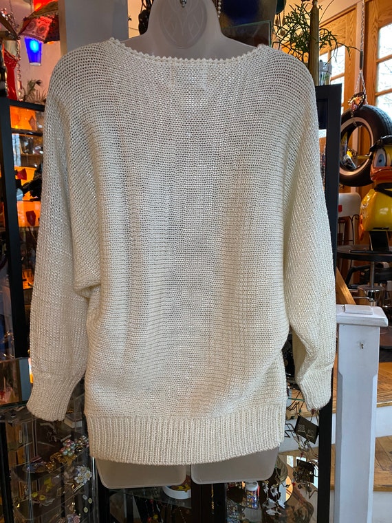 Authentic 90’s Vintage Sweater Ivory Color and Fussy … - Gem