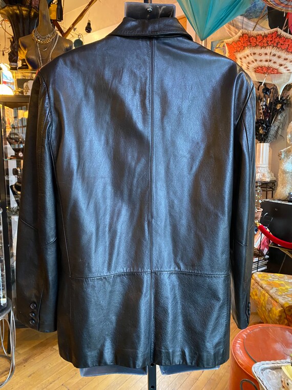 Authentic Vintage WILSONS Black Leather Jacket - Gem