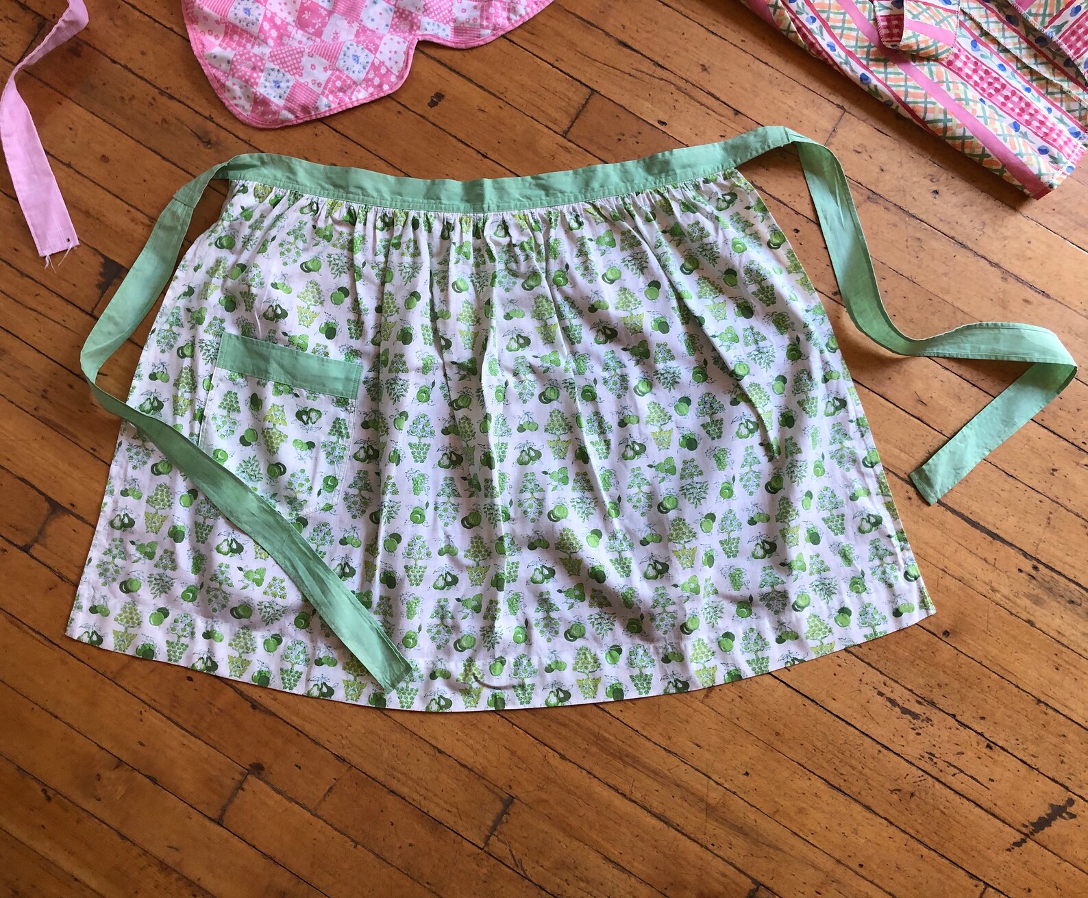 Lot of 3 Aprons 2 Handmade and 1 Store Bought is Reversible | Etsy