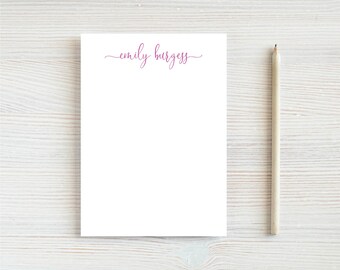 Cursive Notepad - Etsy