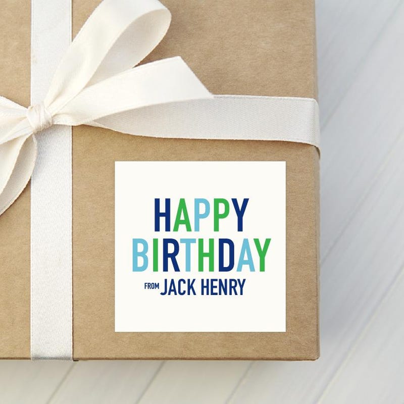 Happy Birthday Sticker - Etsy
