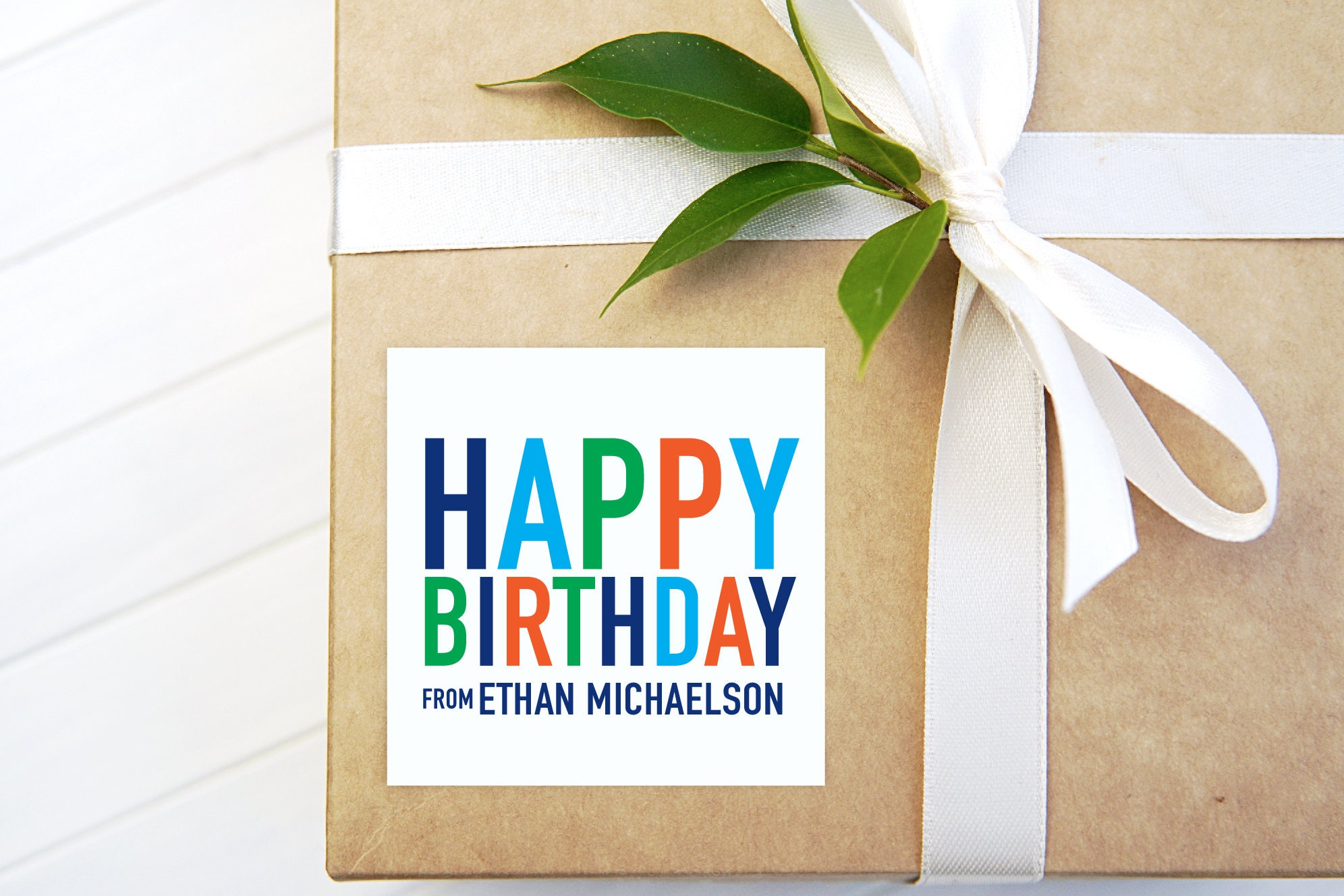 Happy Birthday Stickers, Personalized Stickers, Custom Stickers, Kids ...