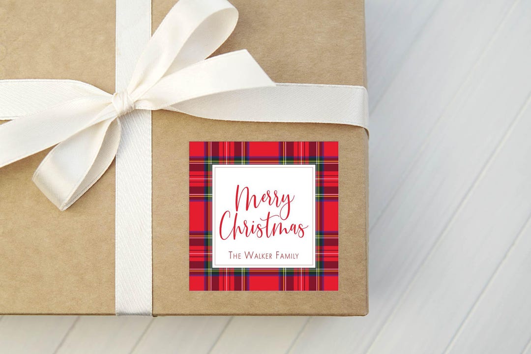 Christmas Stickers, Personalized Gift Stickers, Family Gift Stickers - Etsy