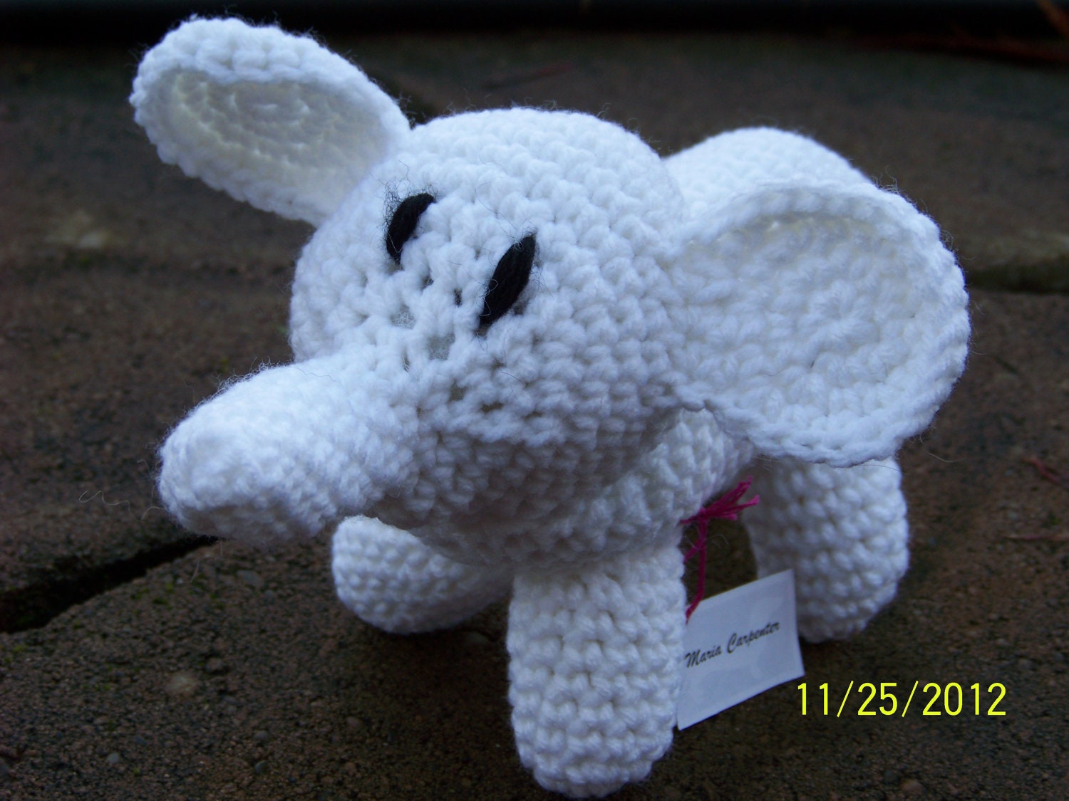 White Elephant Gift Crocheted Stuffed Animal - Etsy