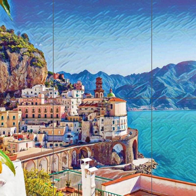 Italian Tile Mural - Etsy