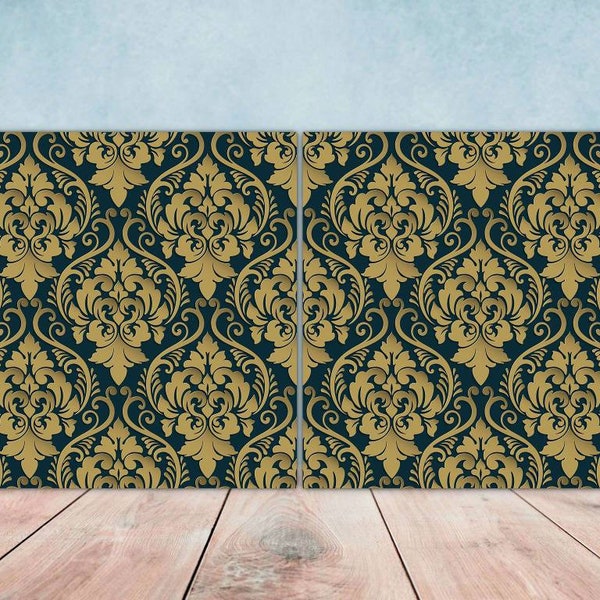 Damask Wall Decor - Etsy