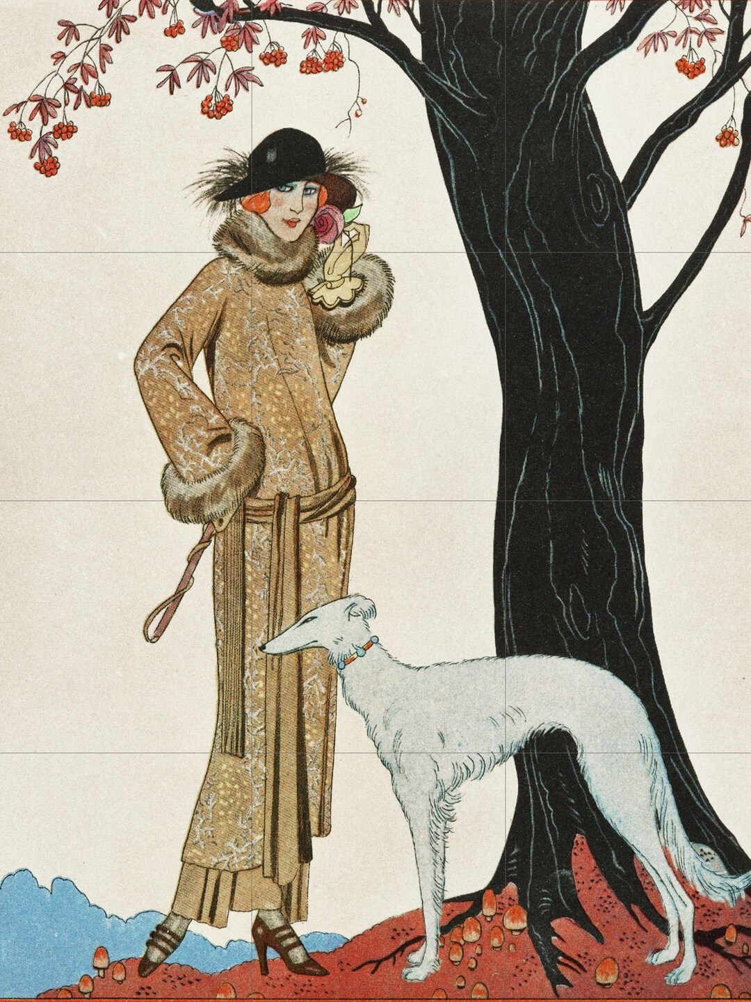 Tile Mural/mosaic Ceramic Panel of Art Nouveau Painting- George Barbier ...