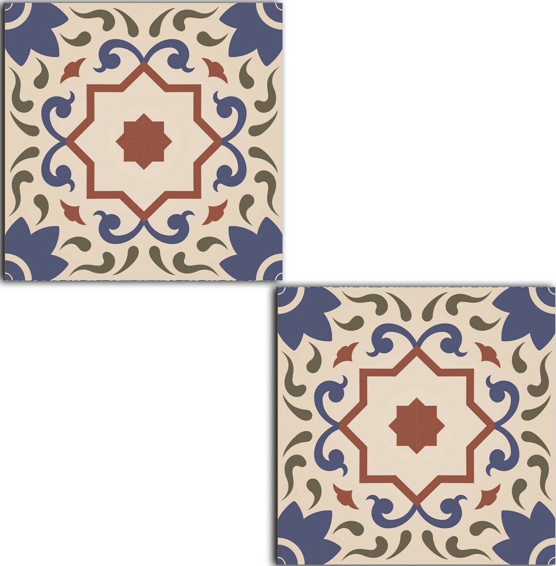 Spanish Ceramic Tiles Set of 2 Spanish Wall Decor Tiles - Etsy