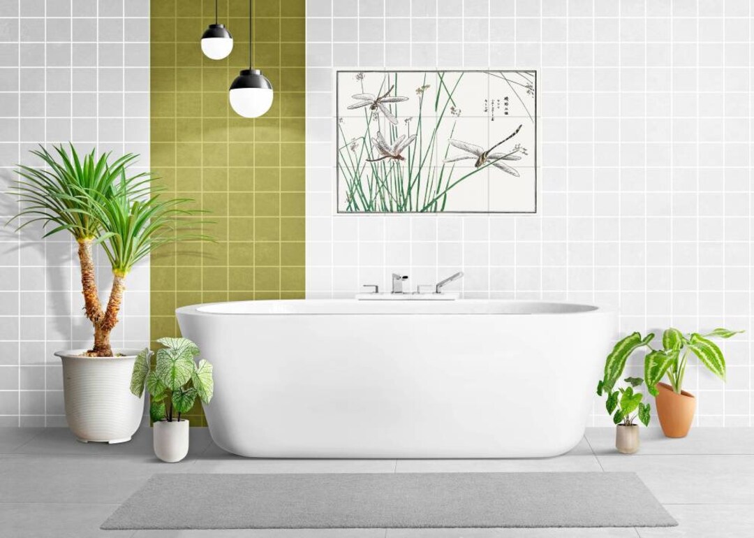 Tile Mural/mosaic Ceramic Panel of Dragonflies - Morimoto Toko ...