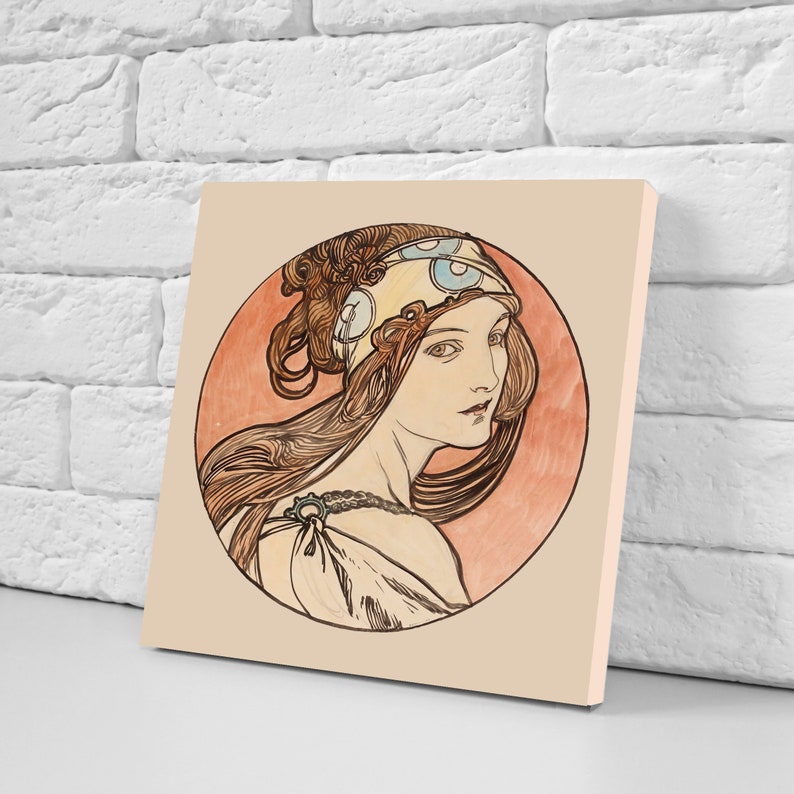 Alphonse Mucha Set of 3 Ceramic Tilesceramic Decor - Etsy